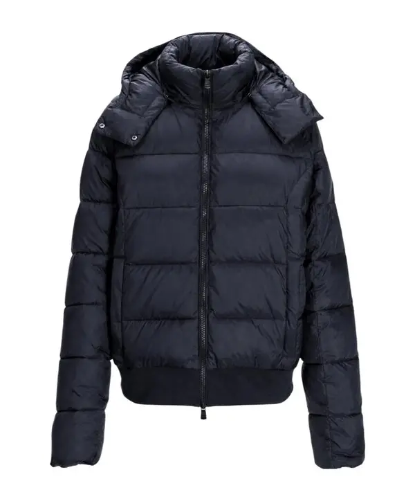 EA7 Long-sleeved Cotton-padded Jacket - Black