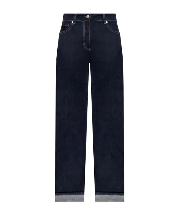 Peserico Cuffed Five-pocket Denim Jeans