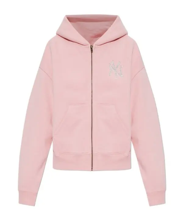 SPORTY  RICH Long-sleeve Hooded Sweatshirt