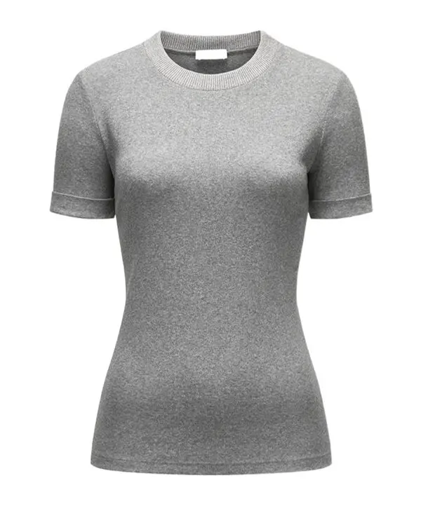 Peserico Ribbed-knit Short-sleeve T-shirt