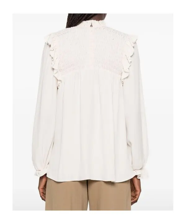 FORTE_FORTE Ruffled Smocked Blouse