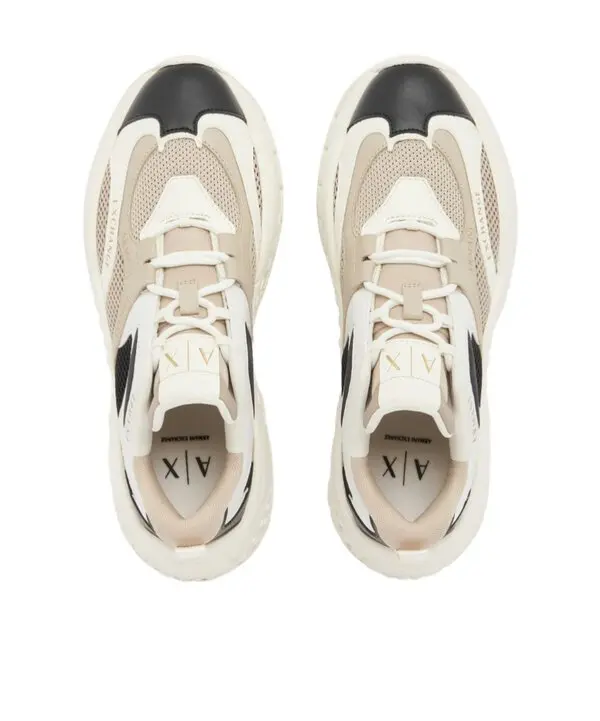 Armani Exchange Sneakers In Mesh And Microsuede