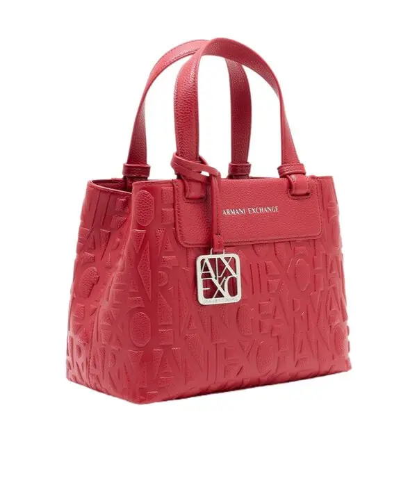Armani Exchange Tote Shopping Bag With Coated Belts