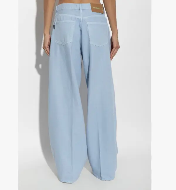 HAIKURE Belt Loop Wide Leg Jeans