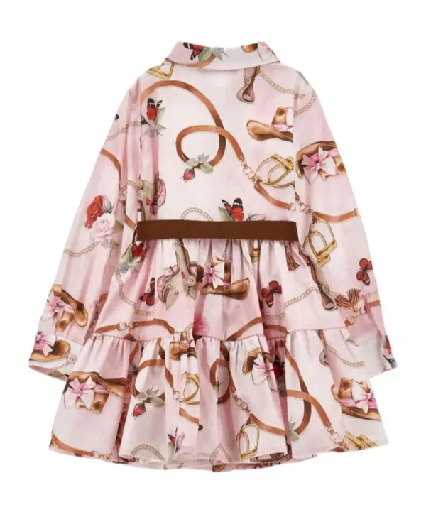 Monnalisa Printed Tiered Dress