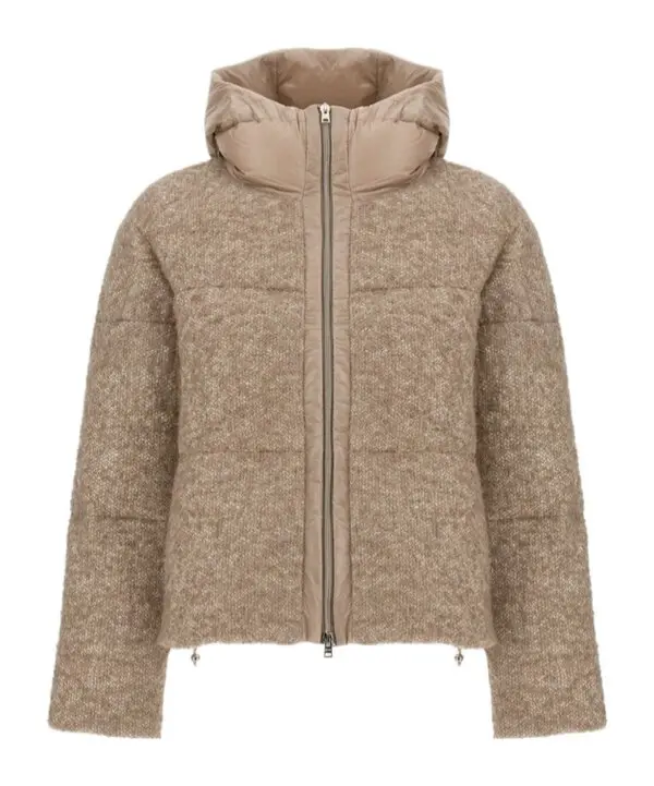 Herno Resort Jacket In Alpaca Bouclé Fabric