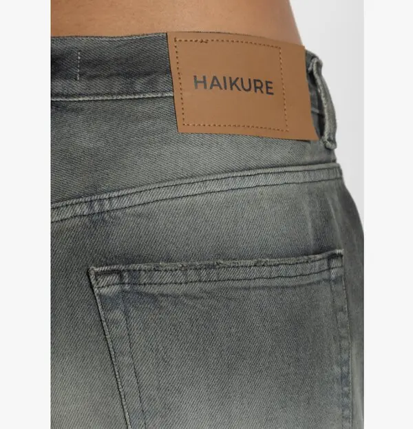 HAIKURE Belt Loop Jeans With Multiple Pockets - Gray