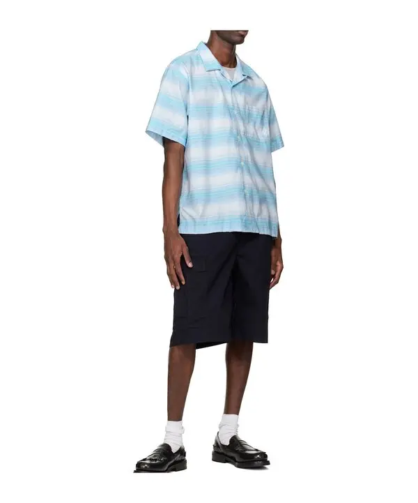 Nanamica Open Collar Pique Short-sleeve Shirt