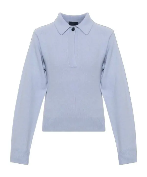 HAIKURE Collared Long-sleeved Knit Sweater