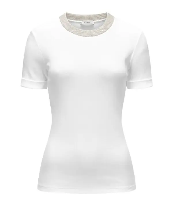 Peserico Micro-rib Stretch Jersey T-shirt