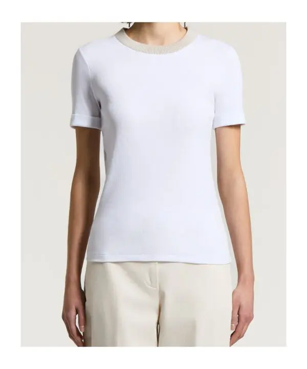 Peserico Micro-rib Stretch Jersey T-shirt