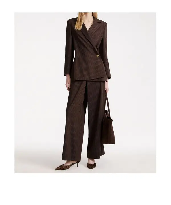 Marella Striped Single-breasted Jacket