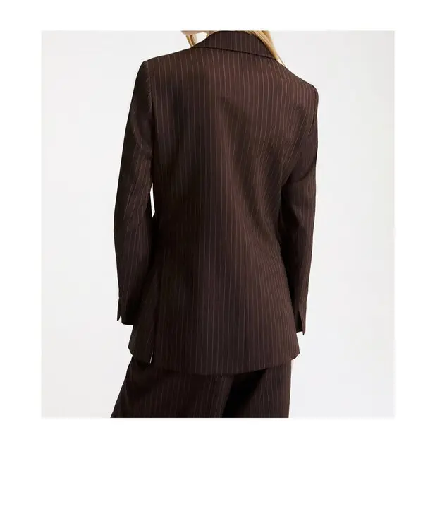 Marella Striped Single-breasted Jacket