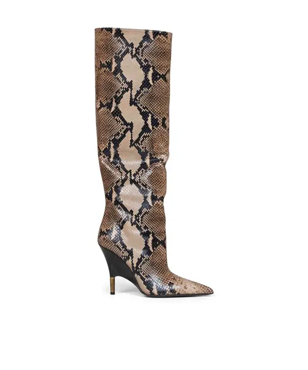 Khaite Pointed-toe High-heeled Tall Boots