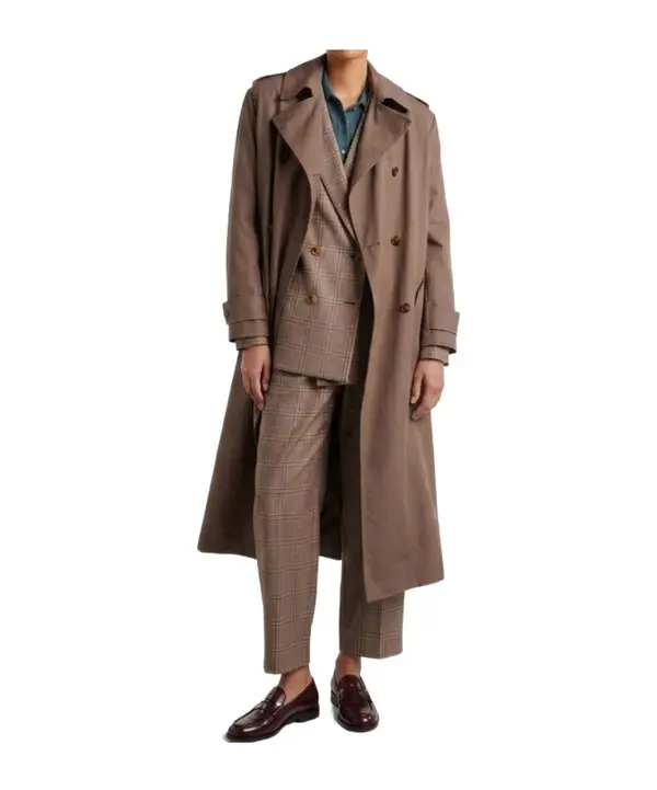 BLAZÉ MILANO Double-breasted Belted Trench Coat