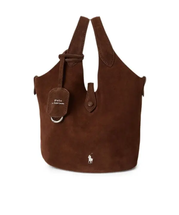 Polo Ralph Lauren Calf Suede Tote Bag
