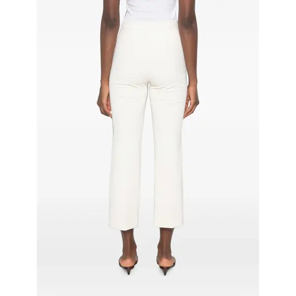 Elisabetta Franchi Cropped Logo Plaque Trousers