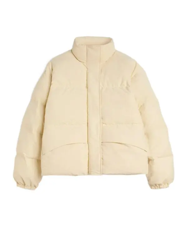 JIL SANDER Technical Fabric Quilted Down Jacket - Dunes