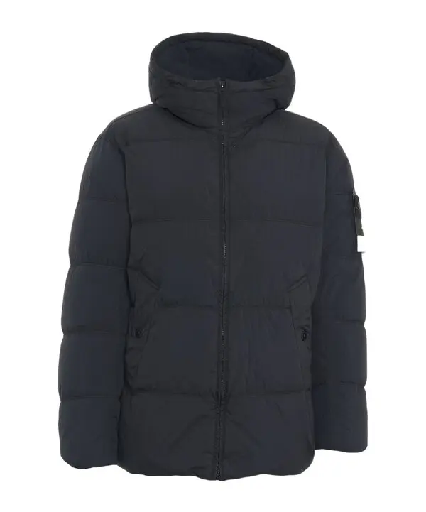 Stone Island Long-sleeve Stand-collar Zip-up Jacket - Blue
