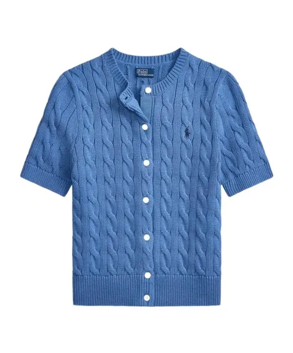 Polo Ralph Lauren Cable-knit Cotton Cardigan - Blue