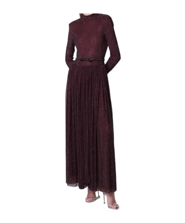 SELF-PORTRAIT Turtleneck Dress - Black