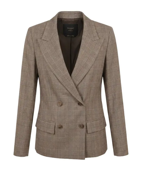 TWINSET Double-breasted Blazer - Multicolor