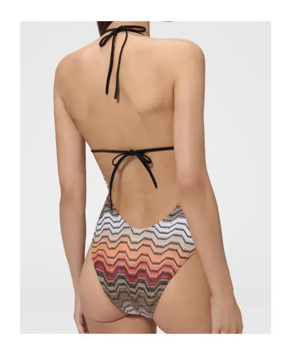 Missoni One-piece Swimsuit With Greek Motif