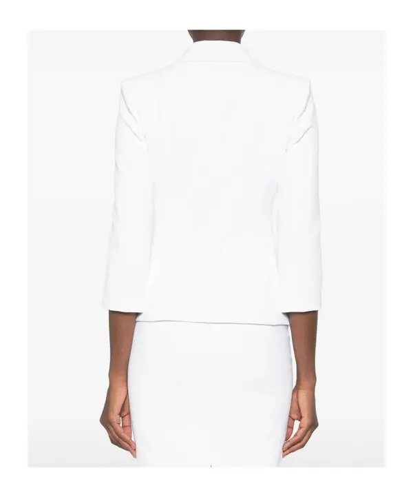 Elisabetta Franchi Double-breasted Three-quarter Sleeve Jacket