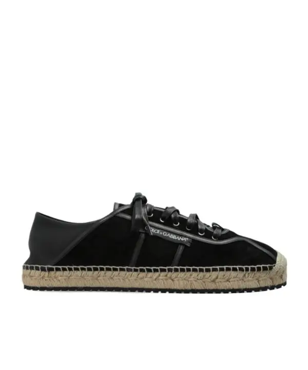 Dolce & Gabbana Lace-up Low-top Casual Shoes - Black