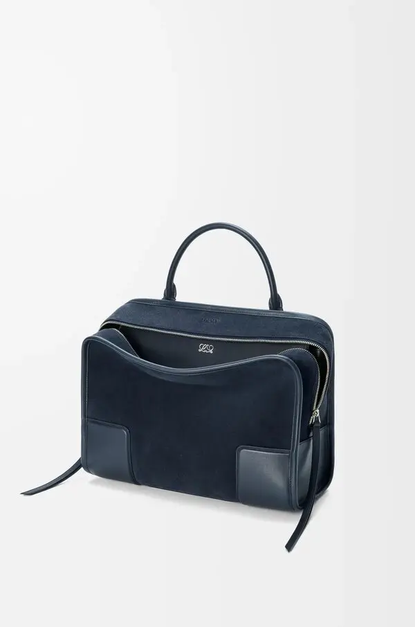 Loewe Large Amazona 180 Bag In Suede