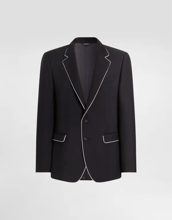 Dolce & Gabbana Martini Light Single-breasted Wool Twill Jacket