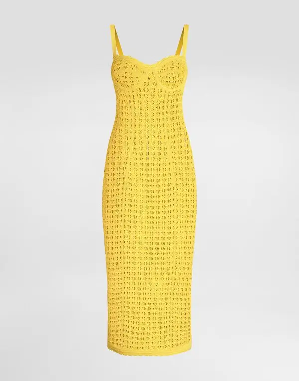 Dolce & Gabbana Crochet Bustier Dress