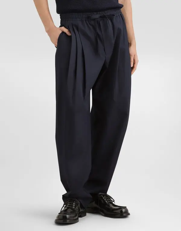 Dolce & Gabbana Cotton Poplin Jogging Trousers