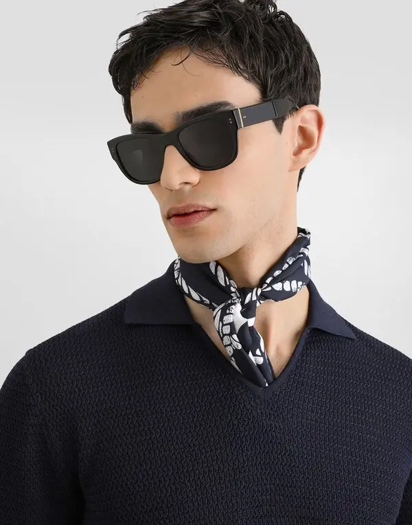 Dolce & Gabbana Silk Polo Shirt With Micro-stitch Detailing