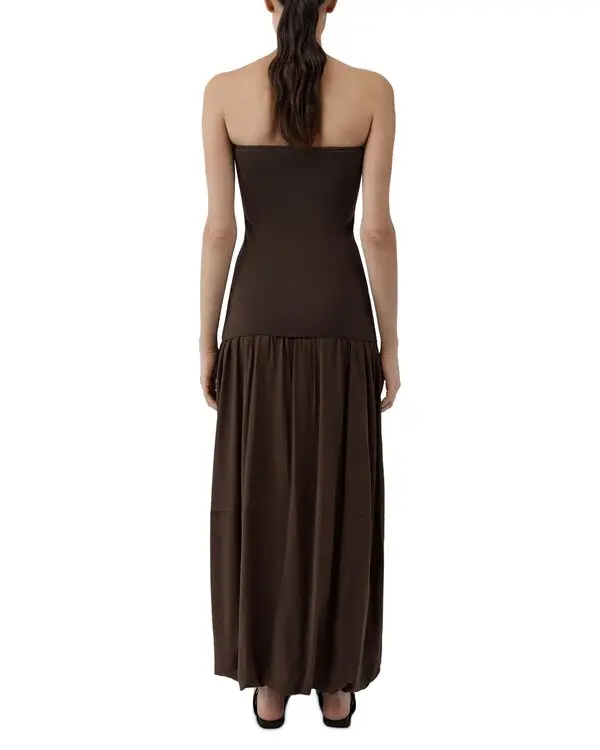 ST. AGNI Strapless Balloon Hem Dress
