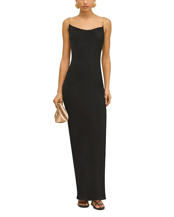 Cult Gaia Macelyn Silk Gown - Black