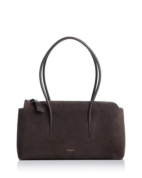 DEMELLIER Stockholm Leather Shoulder Bag - Chocolate