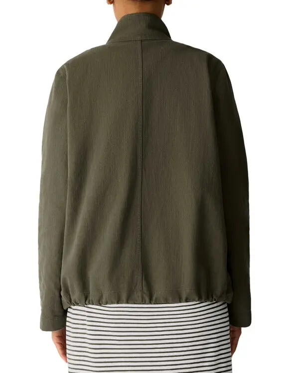 Eileen Fisher Mock Neck Zippered Jacket