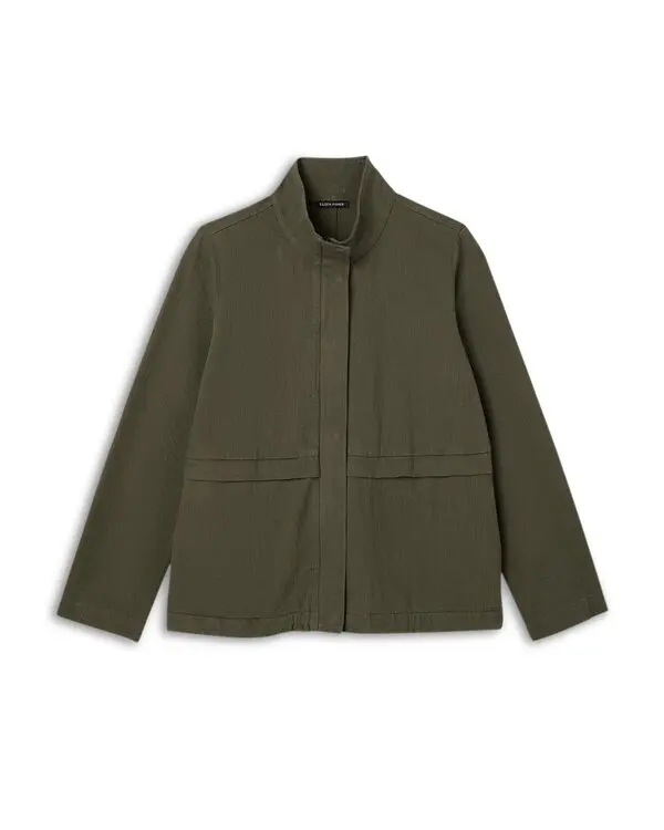 Eileen Fisher Mock Neck Zippered Jacket
