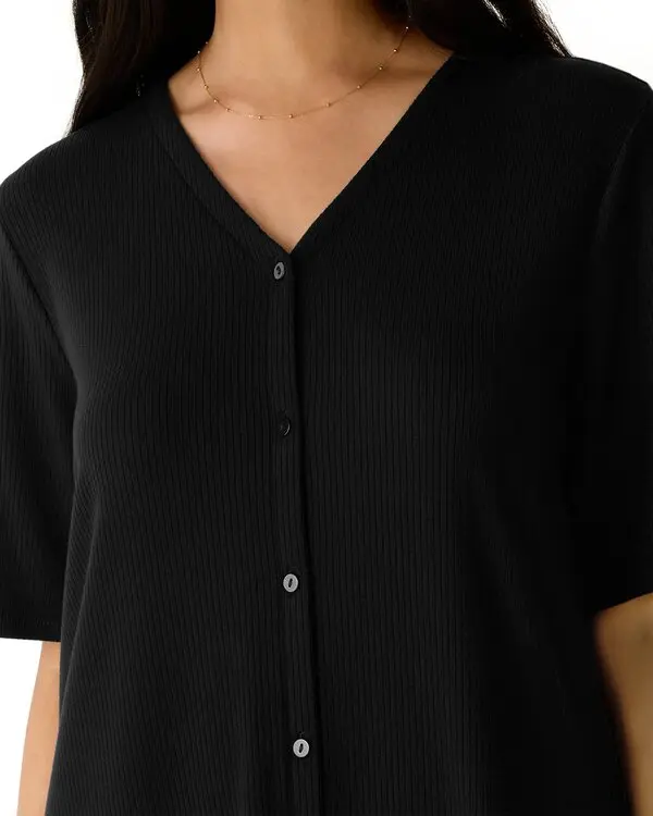 Eileen Fisher V Neck Midi Dress
