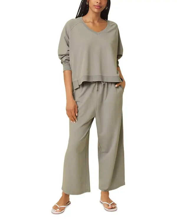 Splendid Palmer Terry V Neck Sweatshirt