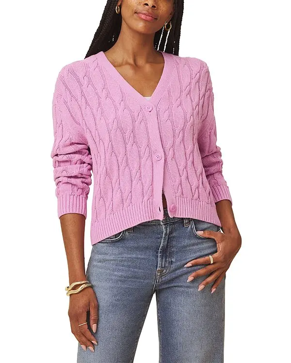 Splendid Rubi Cable Knit Cardigan Sweater