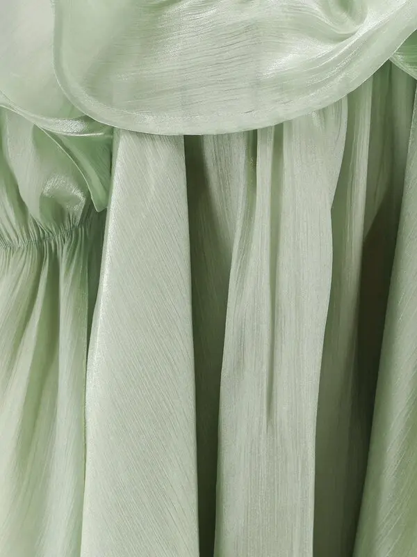 ACTUALEE Dress With Rouches
