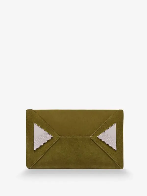 Attico La Passeggiata Mini Suede Handbag - Green