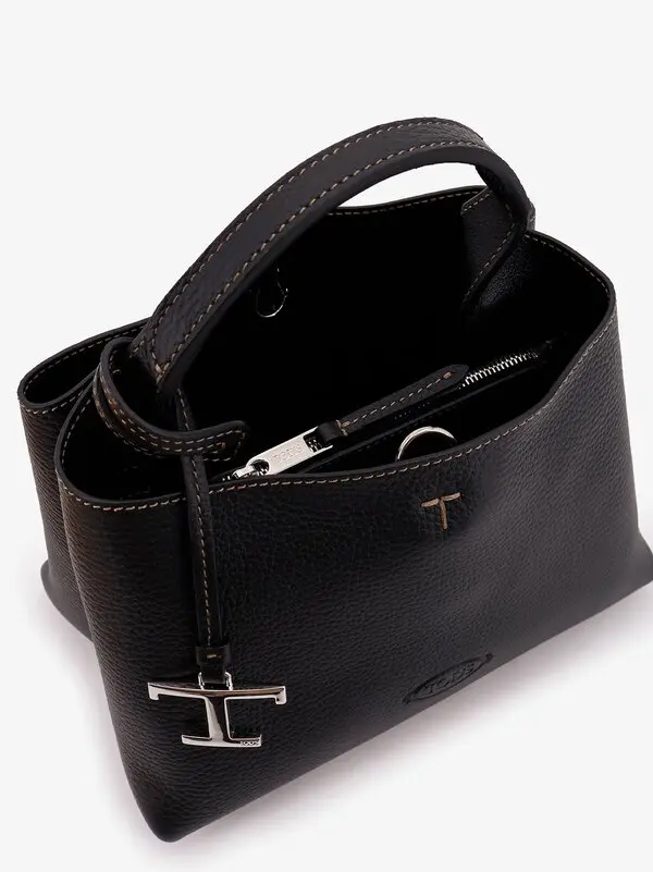 TOD'S Micro Leather Crossbody Bag With Iconic Stitching On The Front