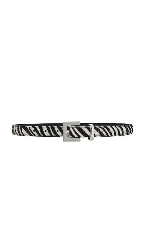 ANINE BING Nicola Belt In Black & White