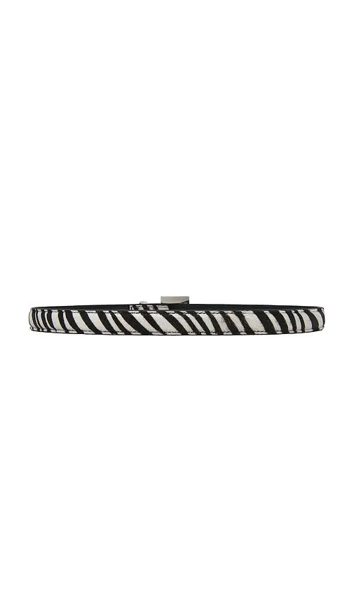 ANINE BING Nicola Belt In Black & White