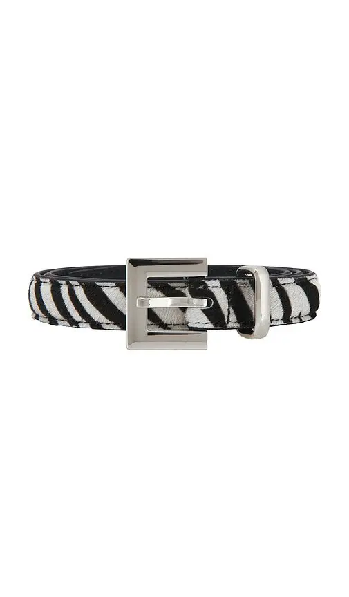 ANINE BING Nicola Belt In Black & White