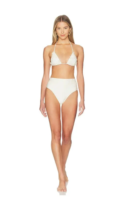 SHANI SHEMER Sora Bikini Bottom Eyelet Trim