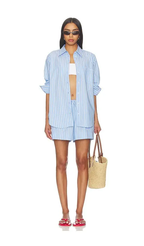 Hunza G Essential Shirt In Blue